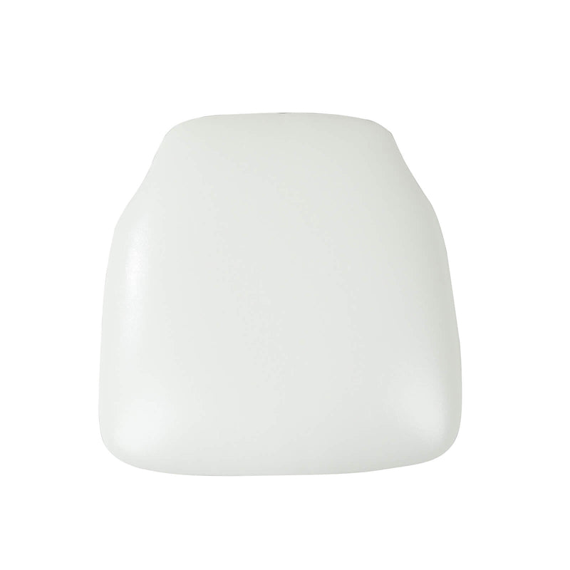 PU Leather Chiavari Chair Cushion Pads Ivory | TableclothsFactory