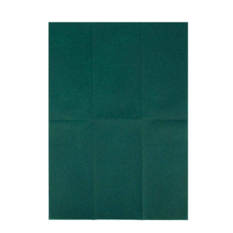 Linen-Like Paper Napkins Emerald Green | TableclothsFactory