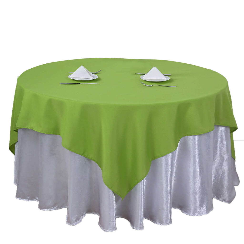 Polyester Square Overlay 70"x70" Apple Green | TableclothsFactory