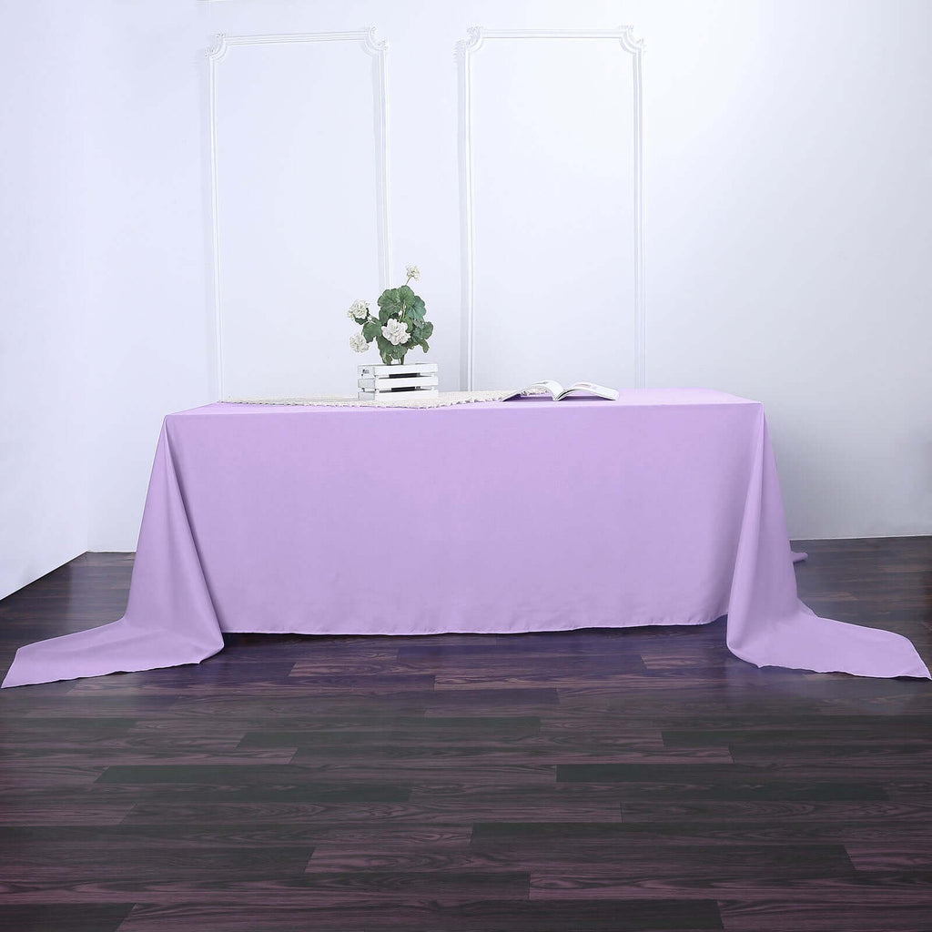 Polyester Tablecloth 90"x156" Lavender | TableclothsFactory