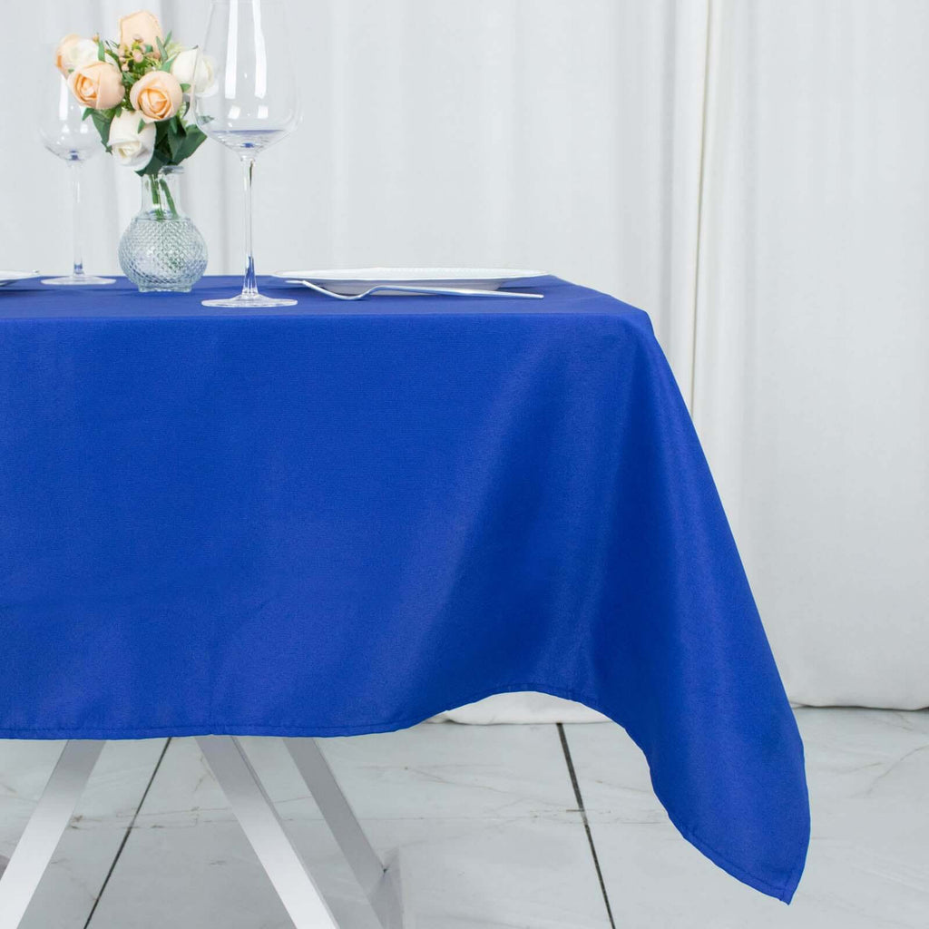 Premium Polyester Overlay 54"x54" Royal Blue | TableclothsFactory