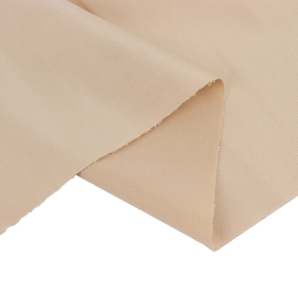 Beige Scuba Polyester Fabric Roll 60"x10 Yards | TableclothsFactory