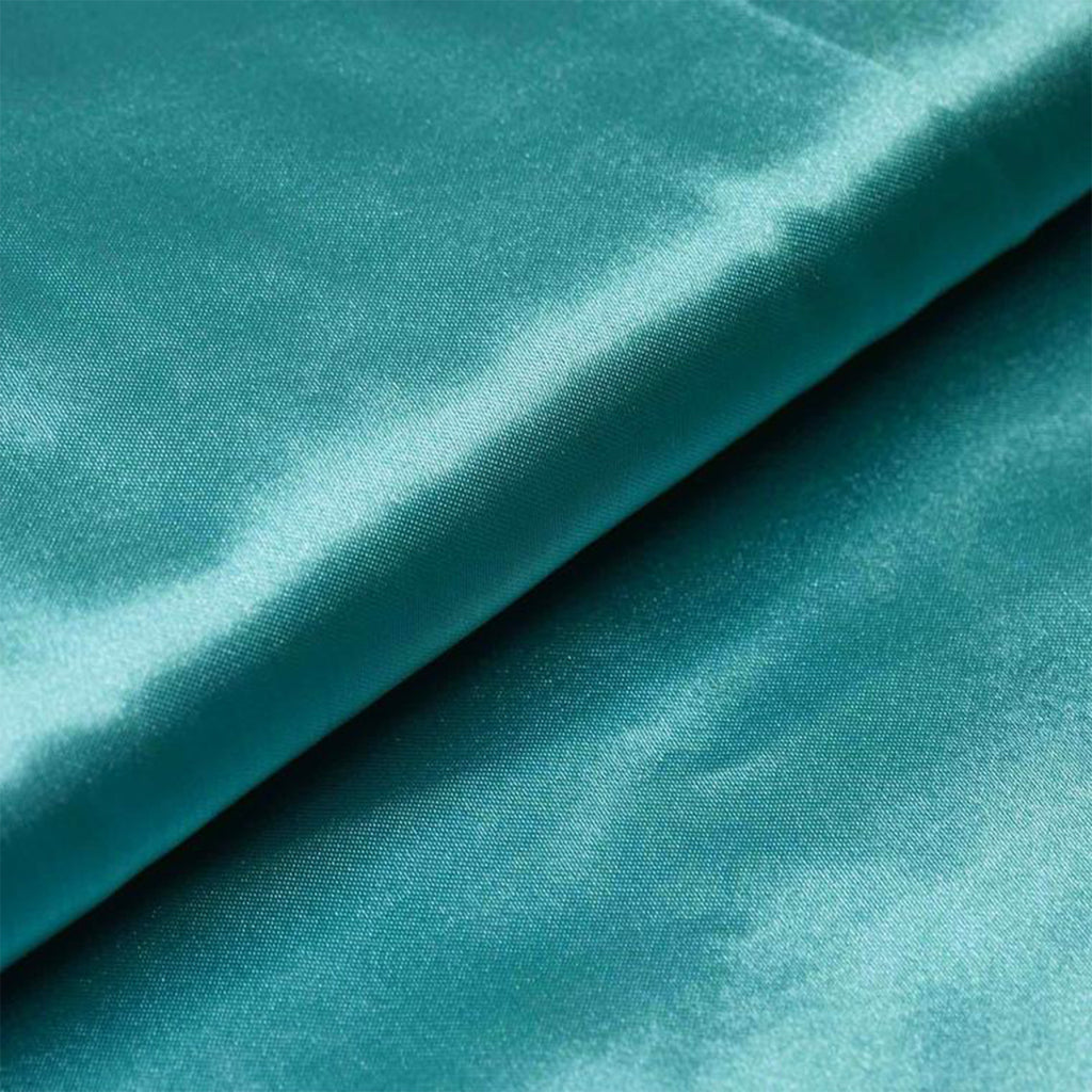 10 Yards X 54" Turquoise Satin Fabric Bolt