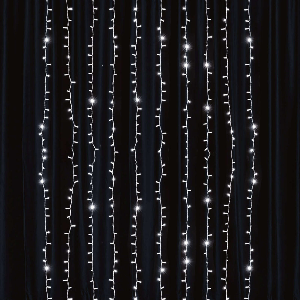 LED Icicle Fairy String Light Curtain Backdrop 5ftx8ft