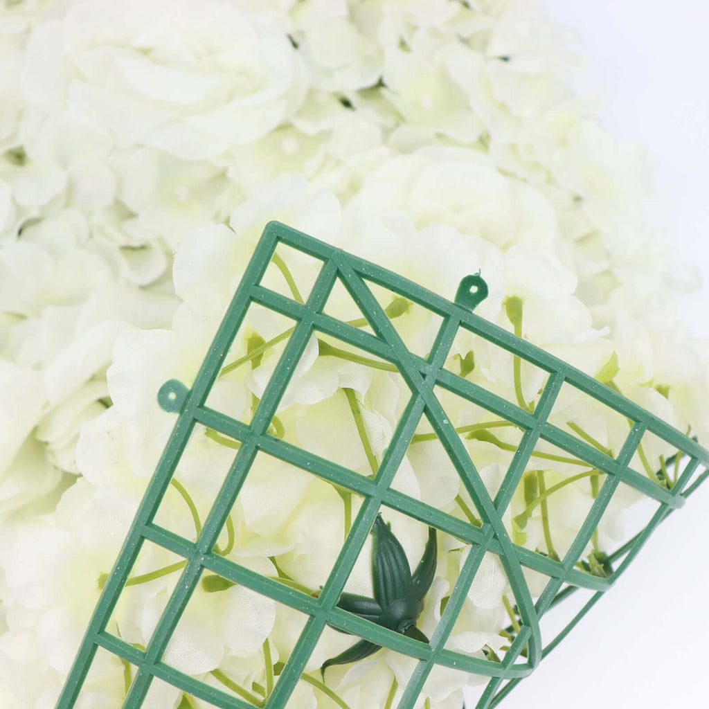 Cream 3D Silk Rose Flower Wall Mat Backdrop | tableclothsfactory.com