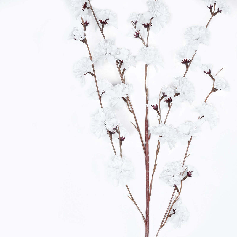 Ivory Silk Carnation Flower Stems 42" | tableclothsfactory.com