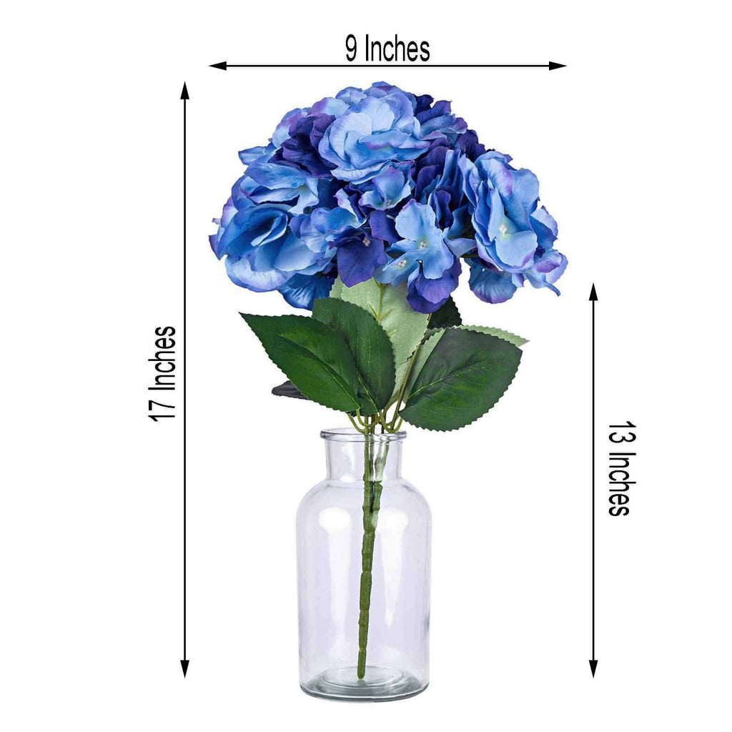 5 Bushes | Royal Blue Silk Hydrangea Bouquets