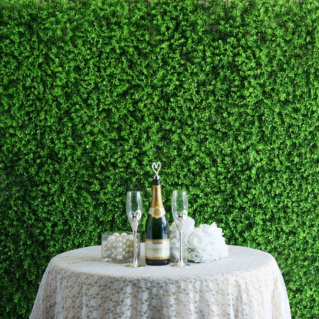 11 Sqft | 4 Panels Green Boxwood Hedge Wall Mat