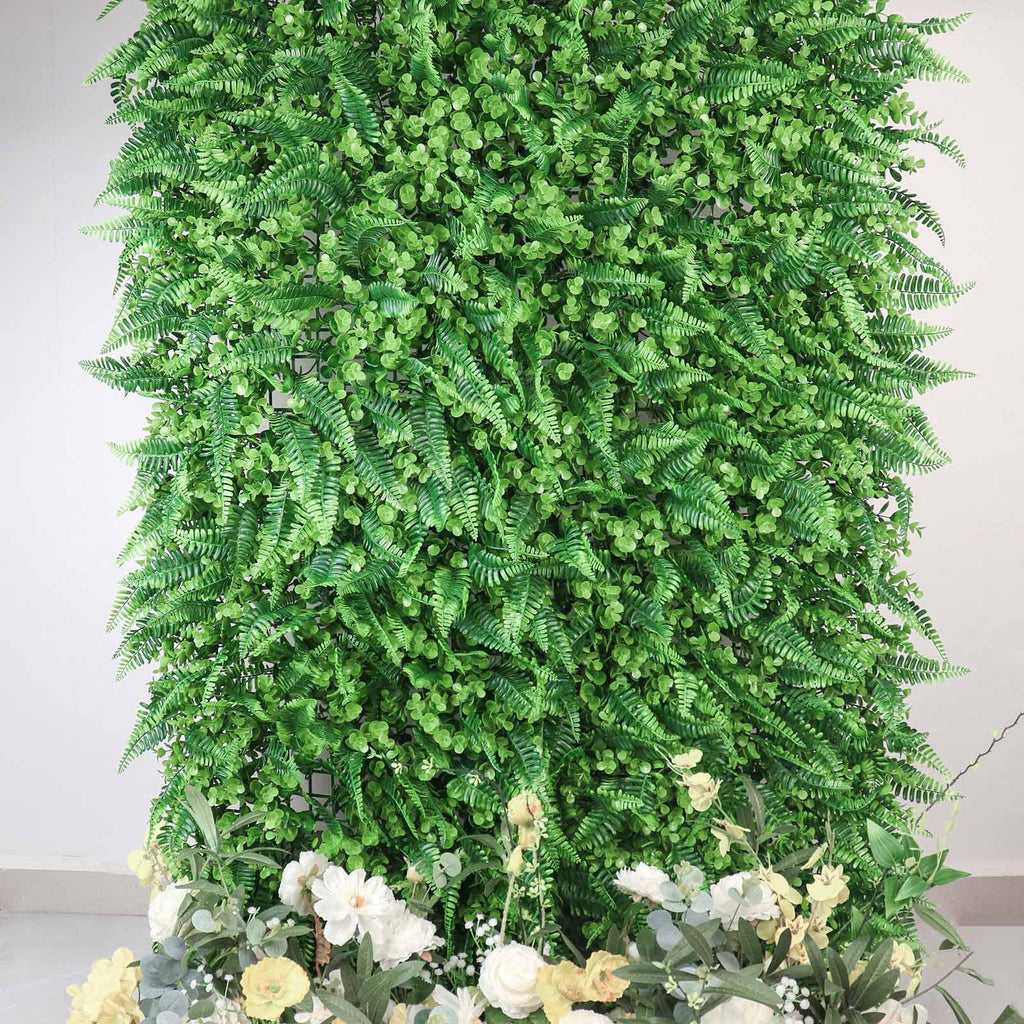 Boston Fern Eucalyptus Boxwood Garden Wall