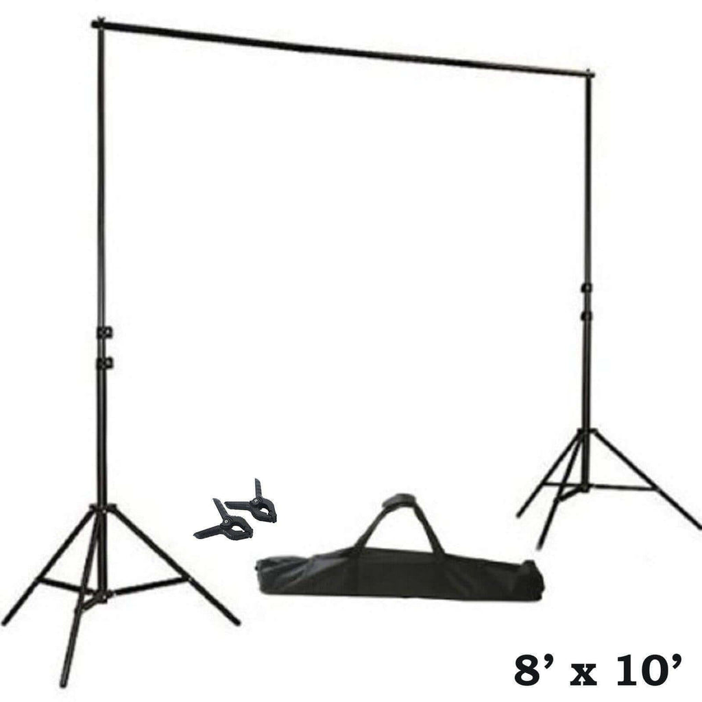 8ftX10ft Metal Photography Backdrop Stand Kit