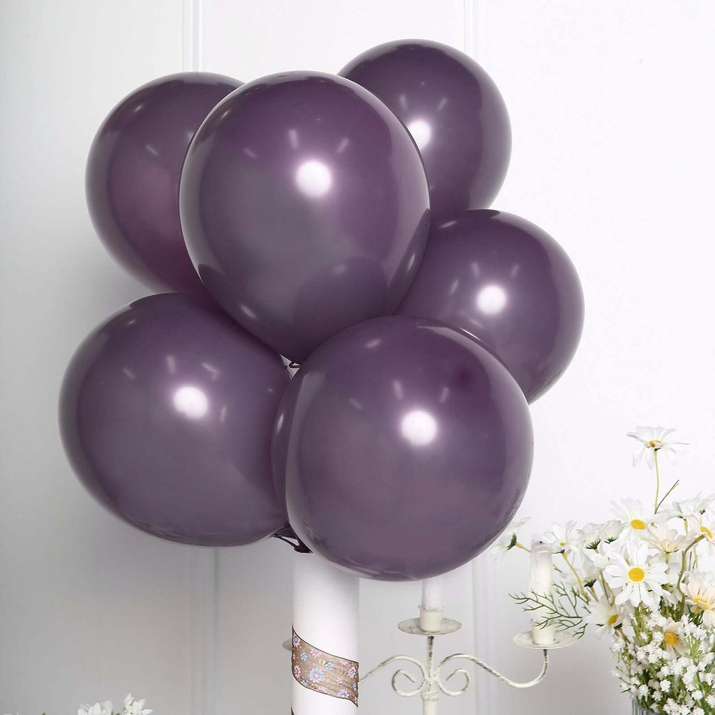 10" Pastel Violet Amethyst Round Latex Balloons | Matte Color Helium ...