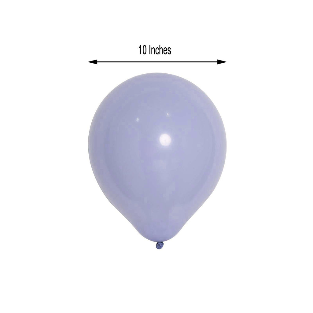 10" Matte Pastel Periwinkle Balloons | tableclothsfactory.com