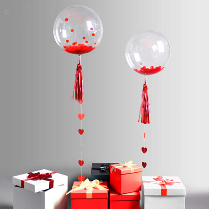 36" Clear PVC Bubble Balloon | tableclothsfactory.com