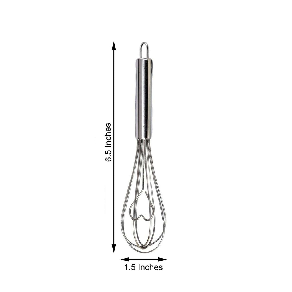 Heart Shaped Stainless Steel Whisk Party Favor With Box, Ribbon & Tag