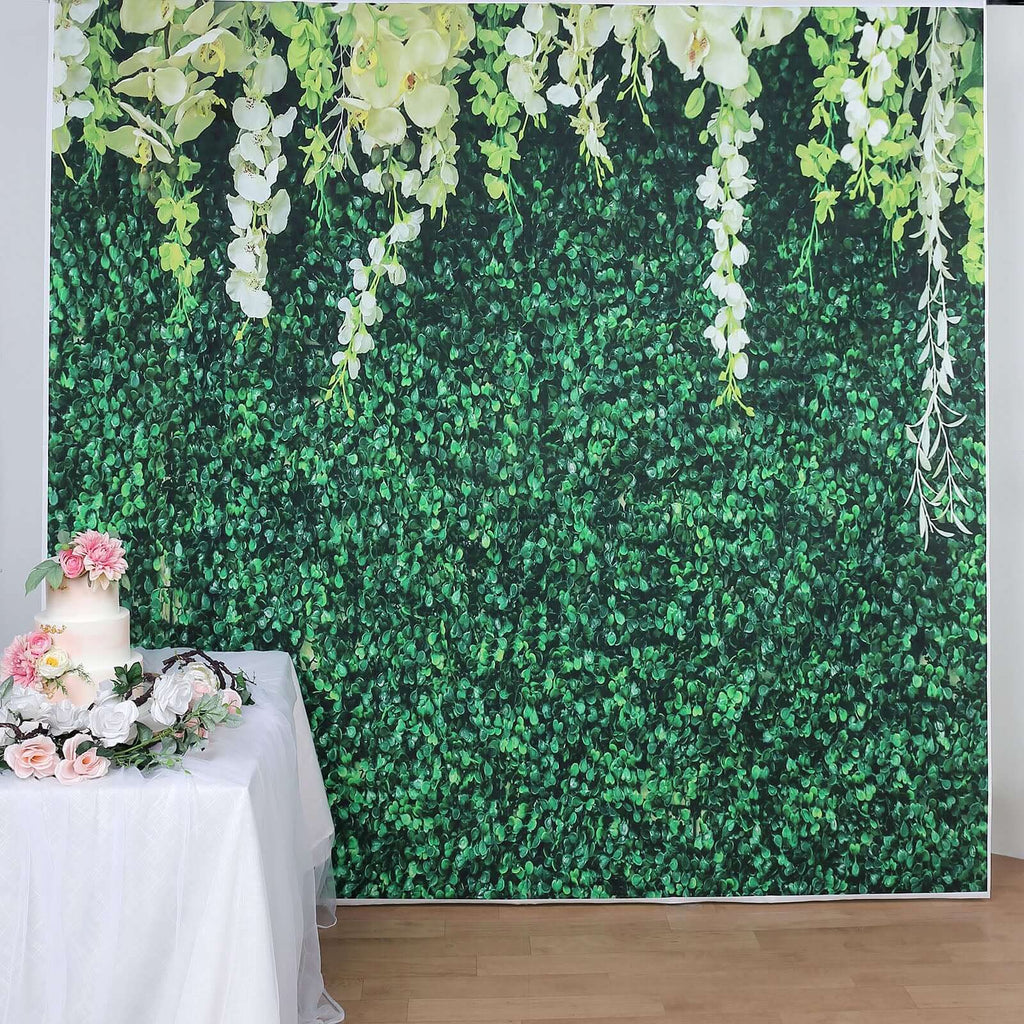 8ftx8ft Greenery Vinyl Photo Backdrop | tableclothsfactory.com