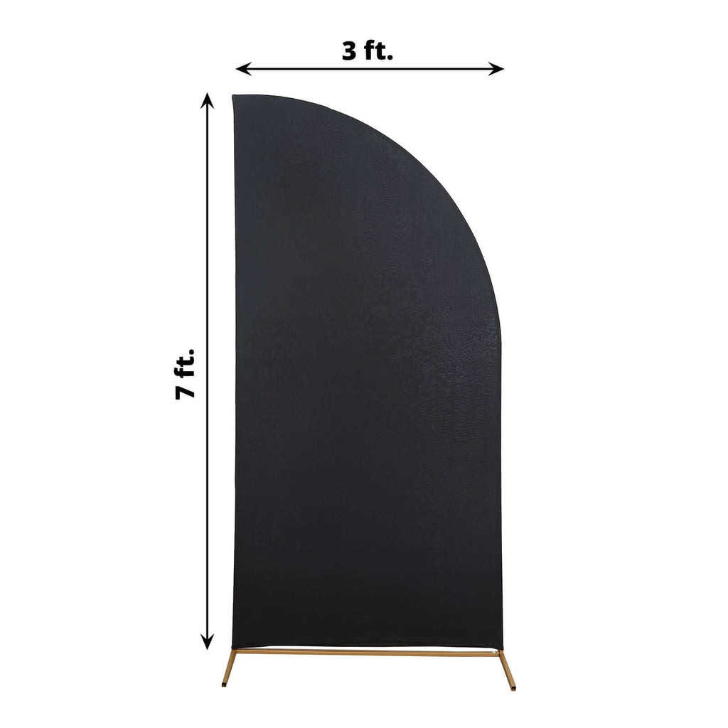 7ft Matte Black Spandex Backdrop Cover