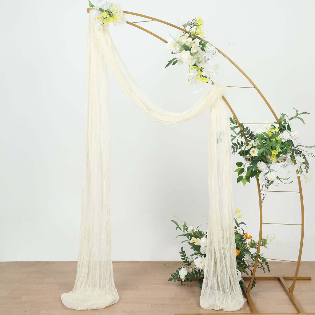 Wedding Arch Drapery Fabric, Window Scarf Valance