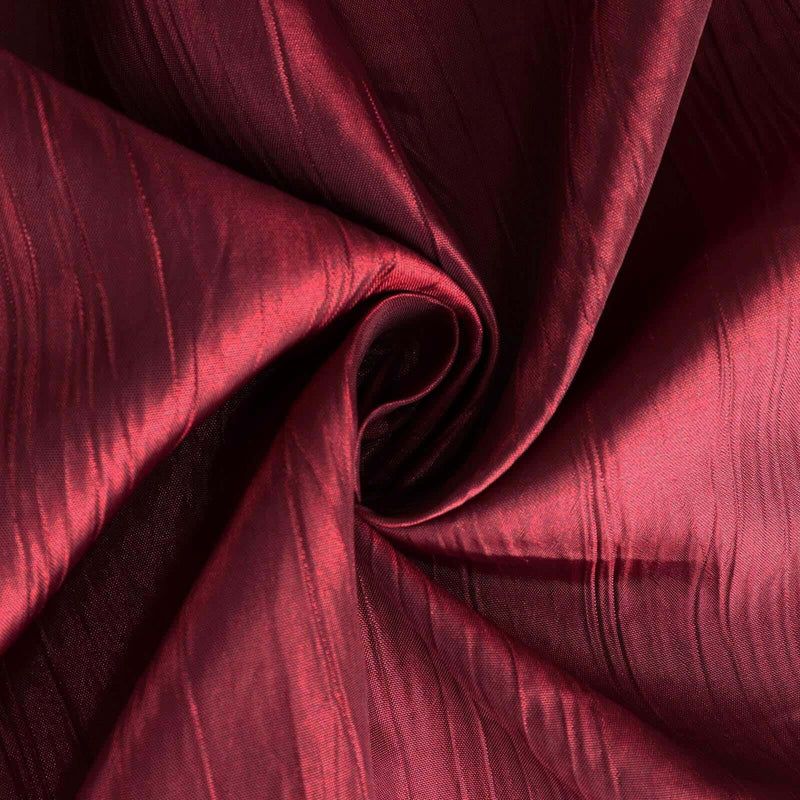 Crinkle Taffeta Overlay 72"x72" Purple by TableclothsFactory.com