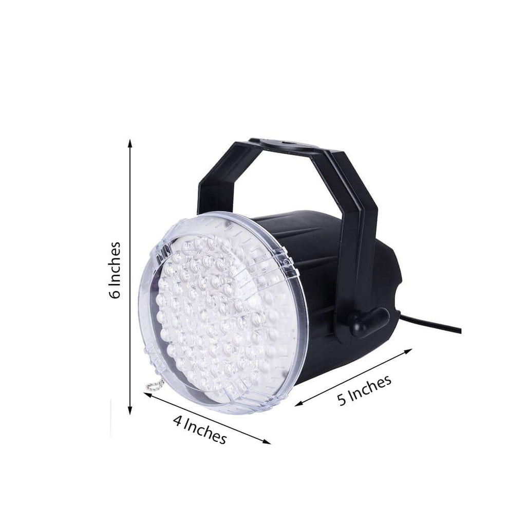 10 Watt White 62 LED Stage Backdrop Bright Strobe Spotlight With Brackets