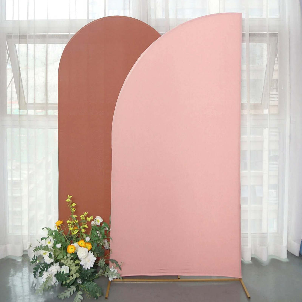 7ft Matte Dusty Rose Spandex Backdrop Cover