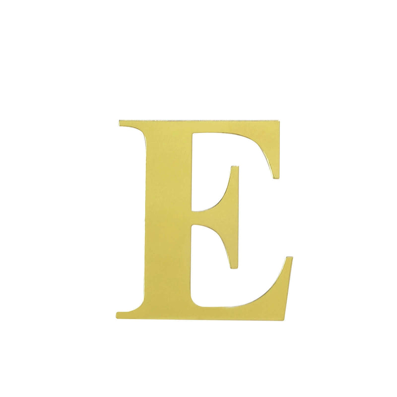 5" Metallic Gold Alphabet Stickers Banner | tableclothsfactory.com