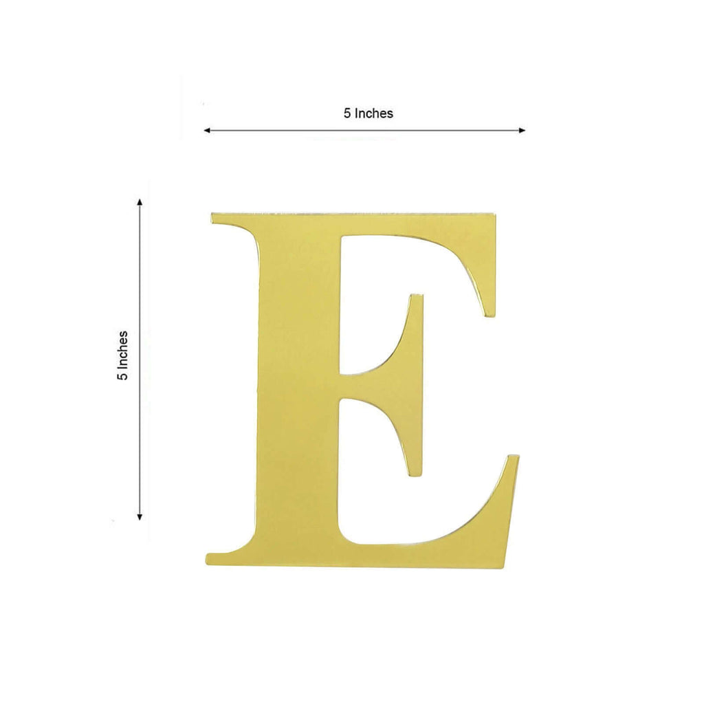 4 Pack - 5" Metallic Gold Alphabet Stickers Banner, Customizable Stick ...