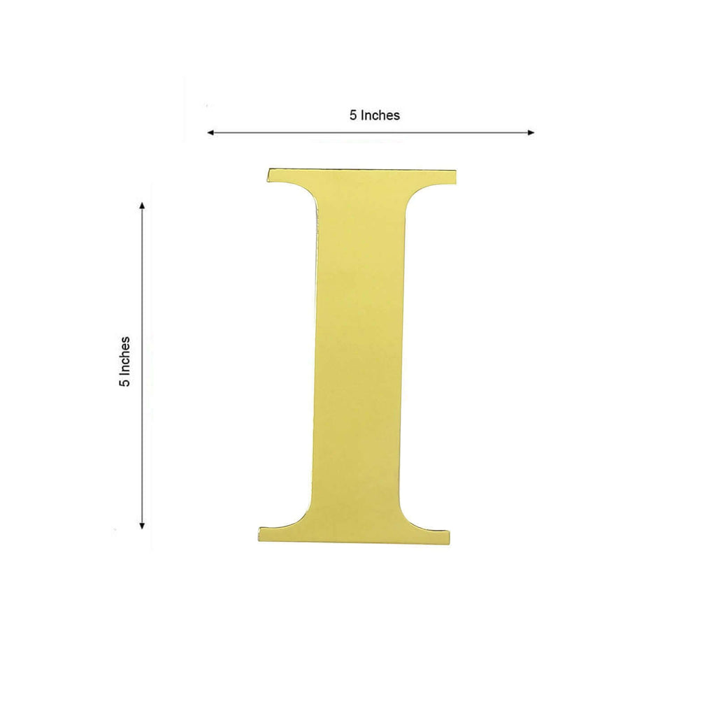 4 Pack - 5" Metallic Gold Alphabet Stickers Banner, Customizable Stick ...