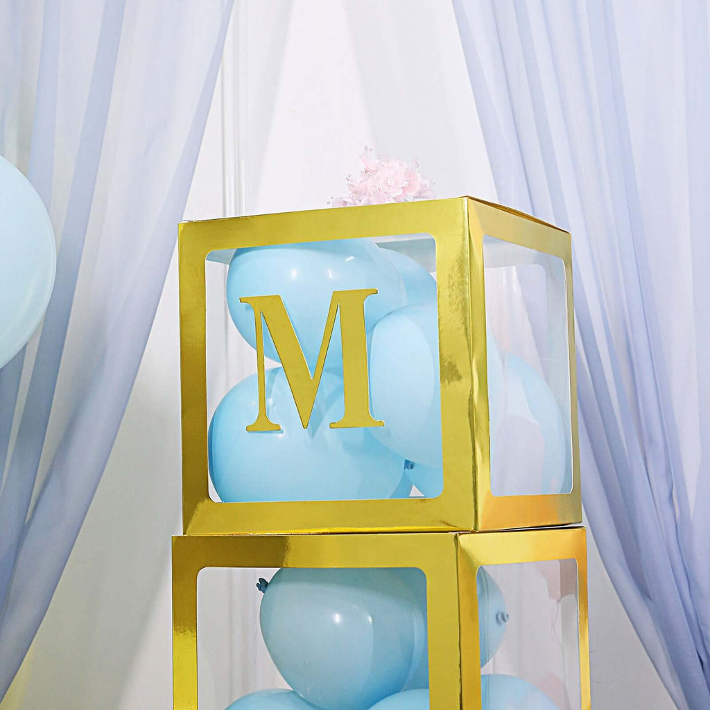 5" Metallic Gold Alphabet Stickers - Customizable | tableclothsfactory.com