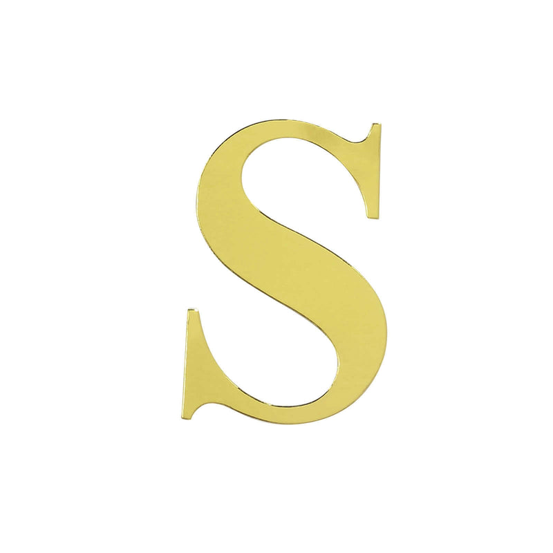 5" Metallic Gold Alphabet Stickers Banner | tableclothsfactory.com