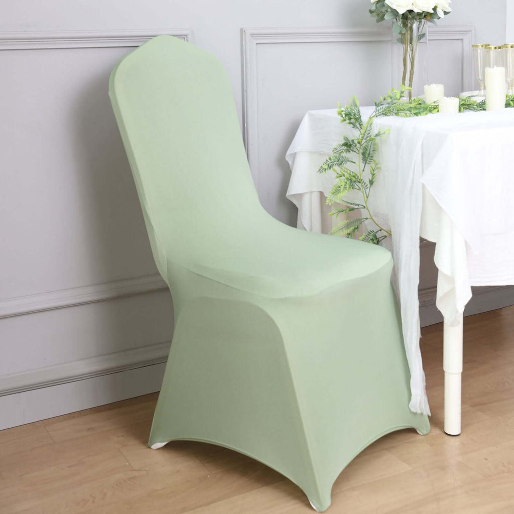 Spandex Banquet Chair Cover Sage Green by TableclothsFactory.com