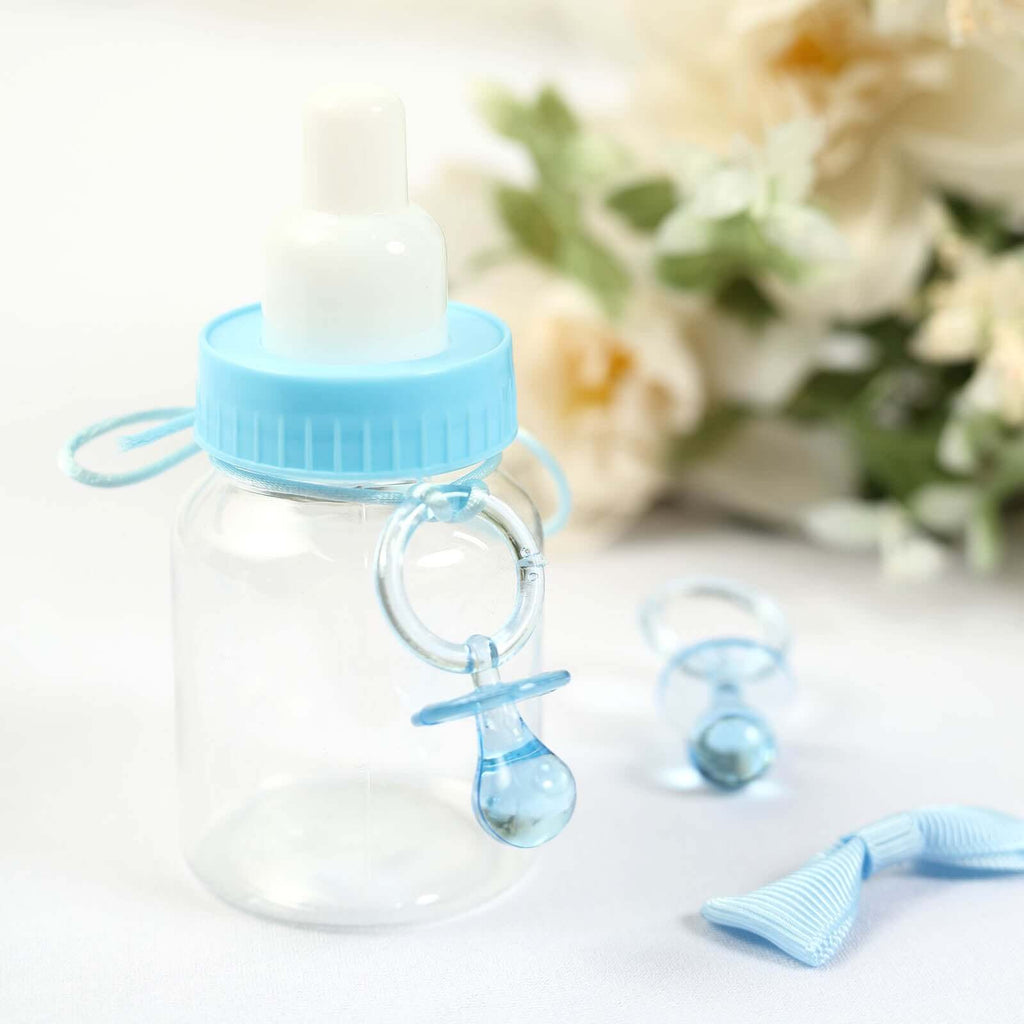 12 Pack Small Blue Baby Pacifiers, Shower Favors