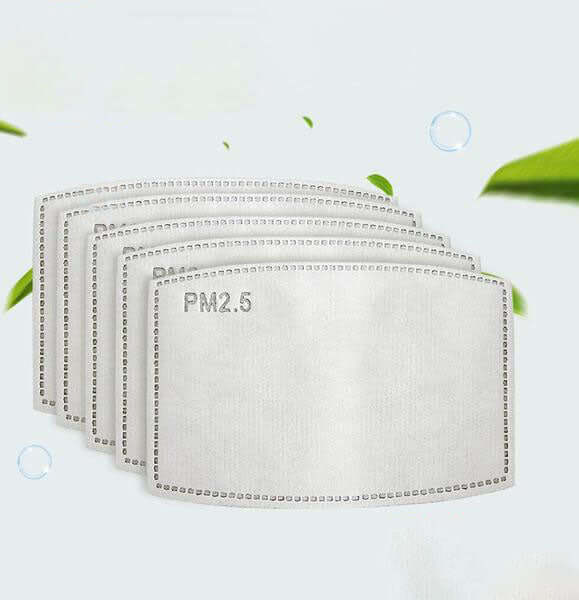 30 Pack Stick On Face Mask Filter PM 2.5, Activated Carbon Filter Inse