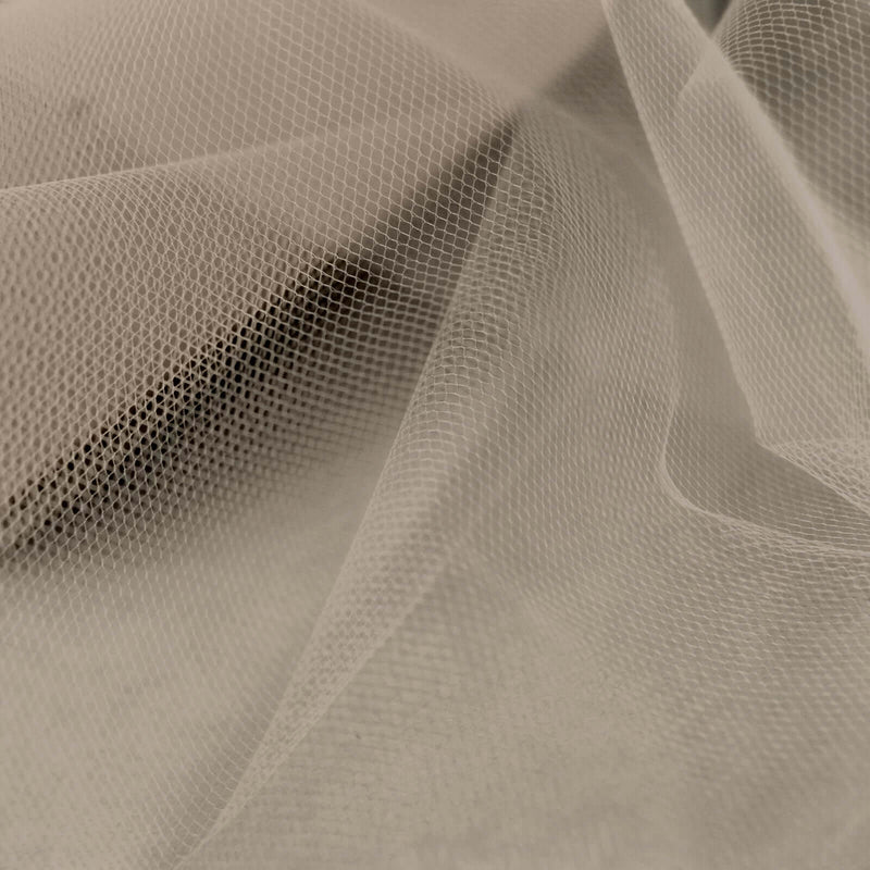 Beige Tulle Fabric Bolt 6"x100 Yards | tableclothsfactory.com